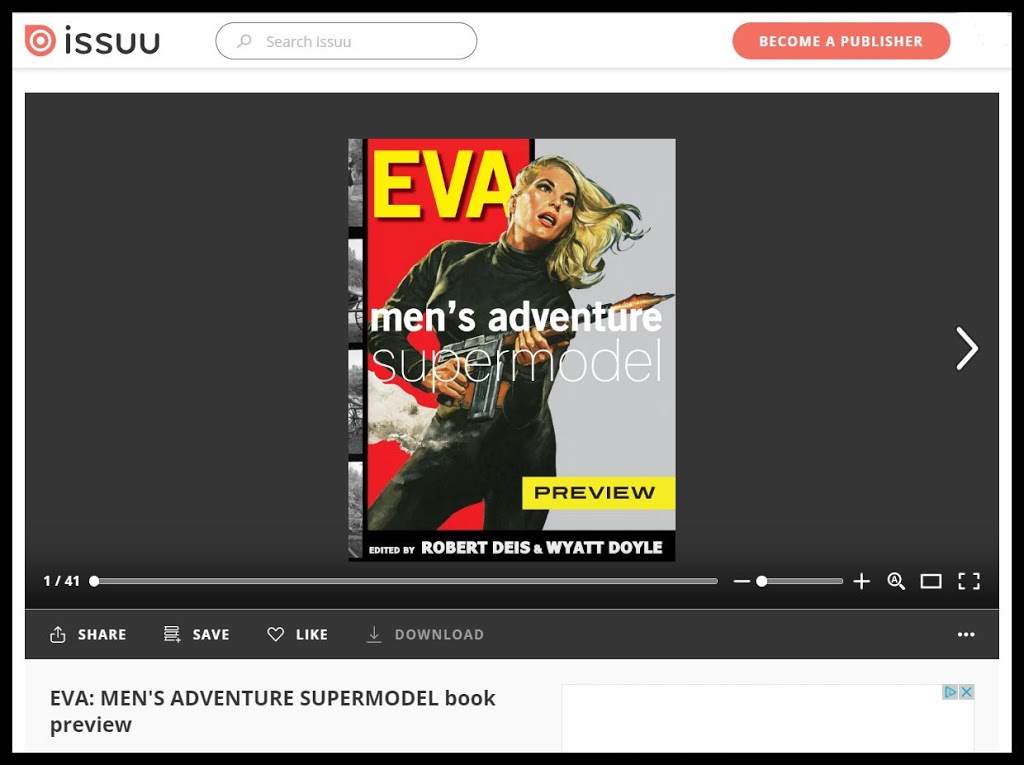 A look at the Eva Lynd book, EVA: MEN’S ADVENTURE SUPERMODEL… - The Men ...