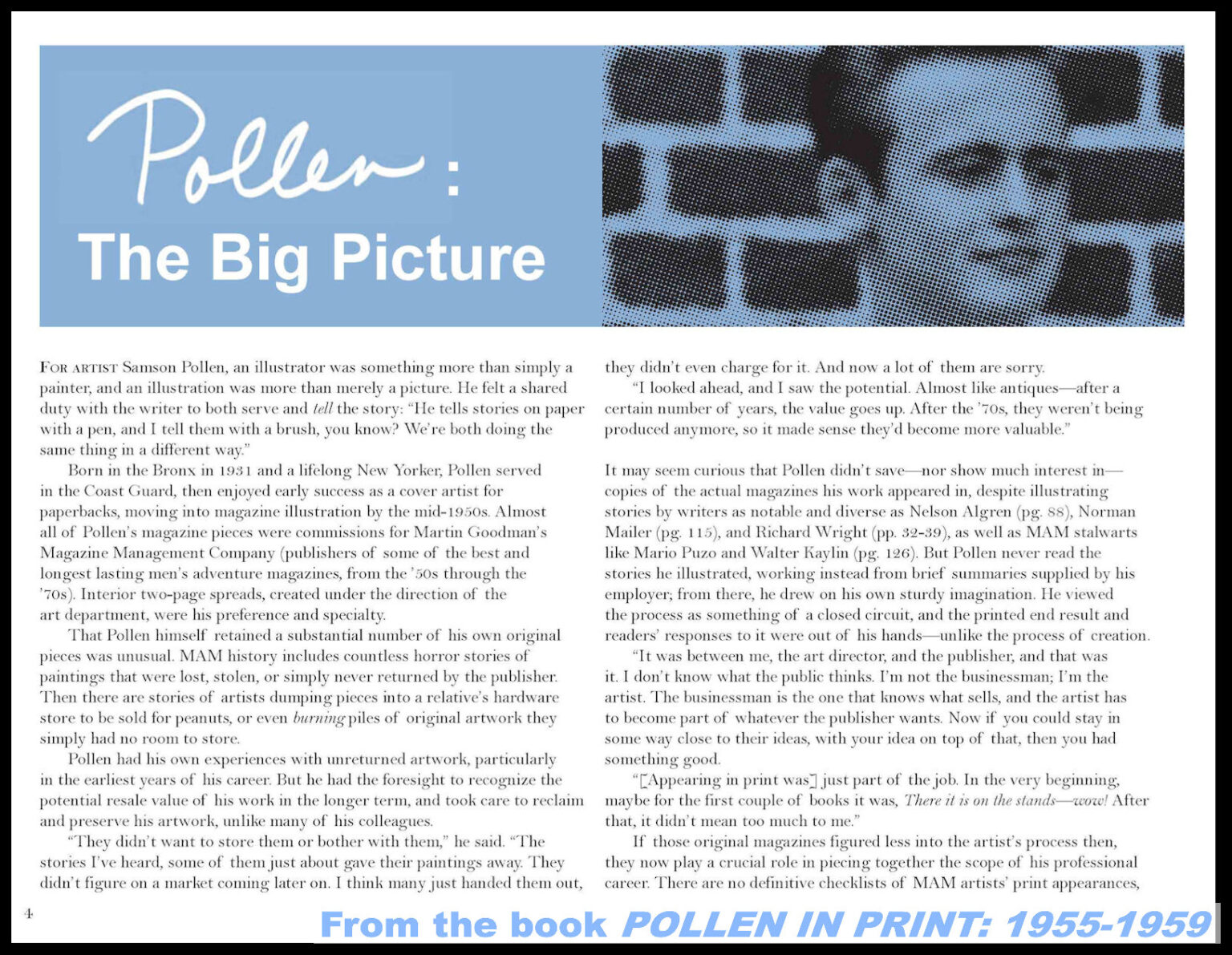 About our book POLLEN IN PRINT: 1955-1959 - The Men's Adventure ...