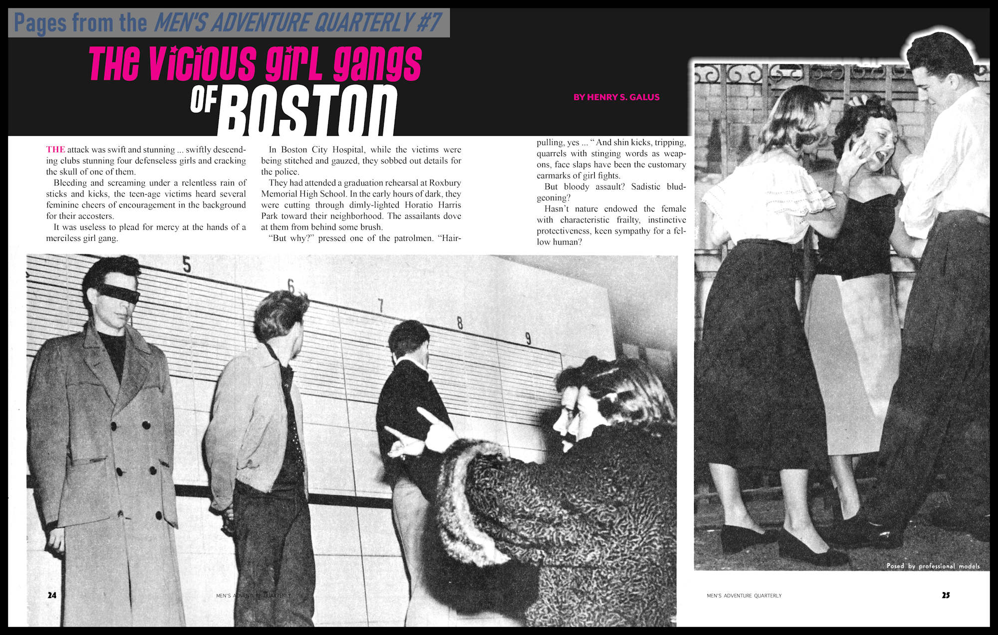 About MAQ #7, the “Gang Girls” issue of the MEN’S ADVENTURE QUARTERLY ...