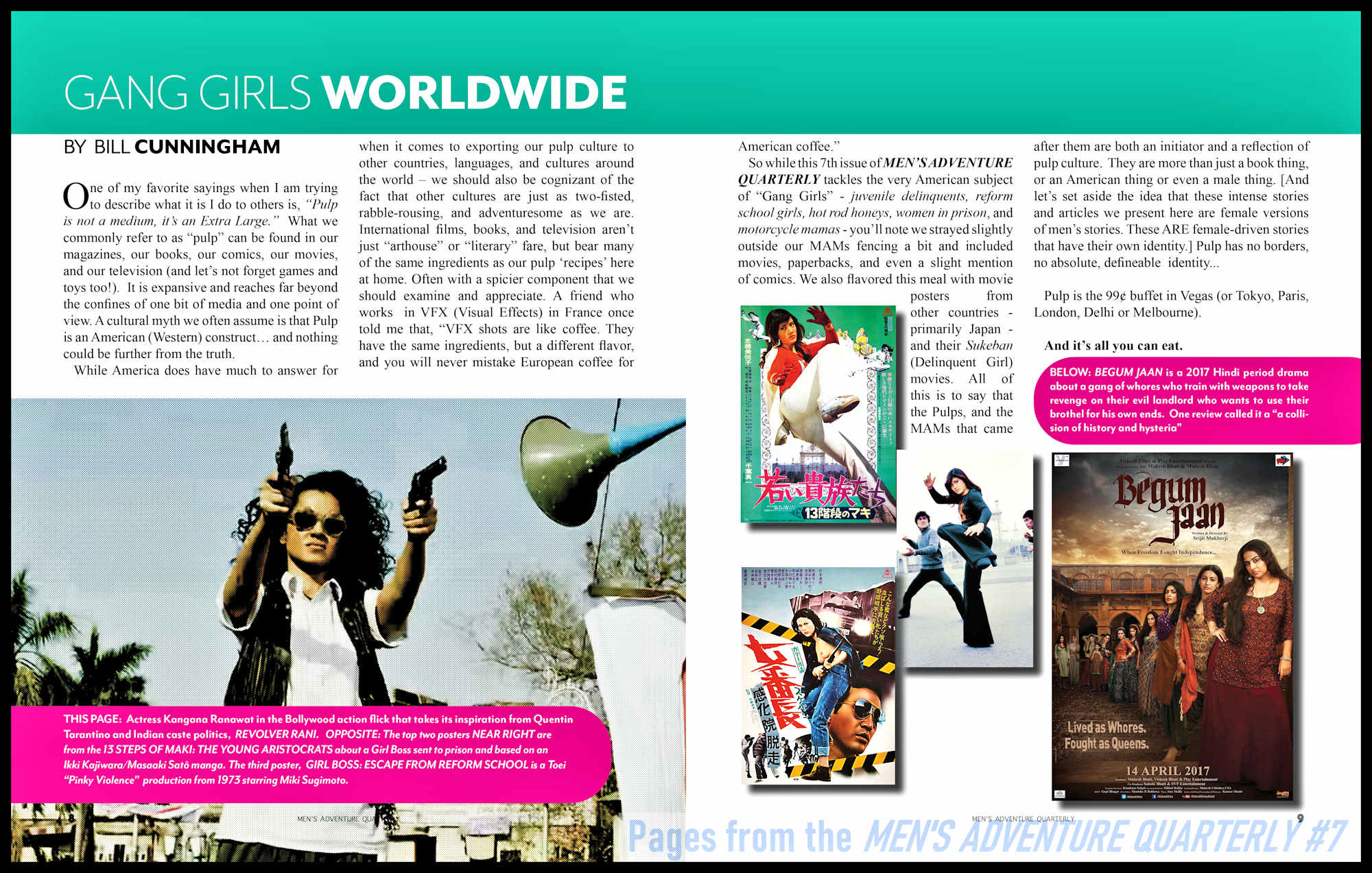 About MAQ #7, the “Gang Girls” issue of the MEN’S ADVENTURE QUARTERLY ...