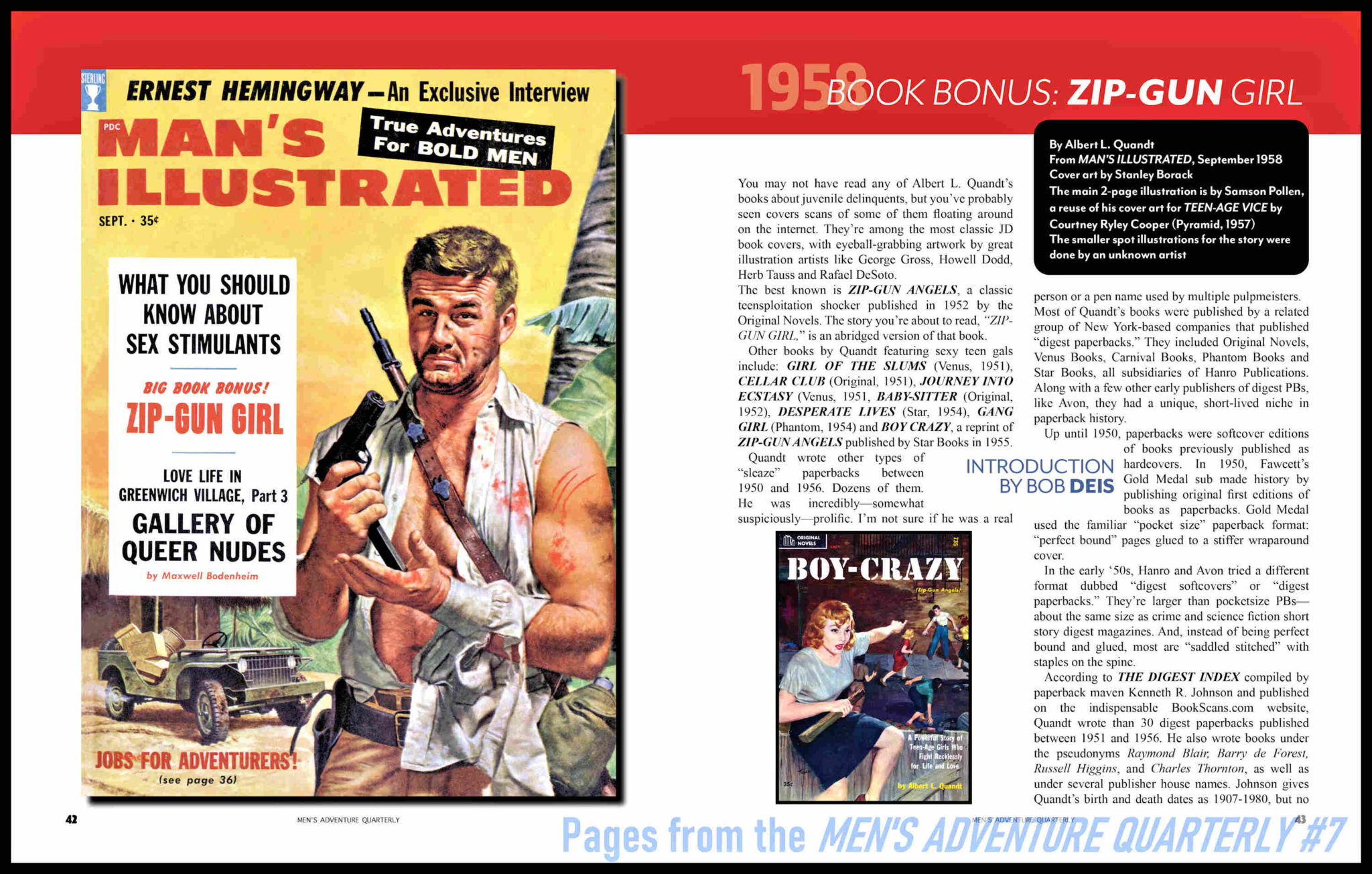 The “Gang Girls” issue of the MEN’S ADVENTURE QUARTERLY – Preview Part ...