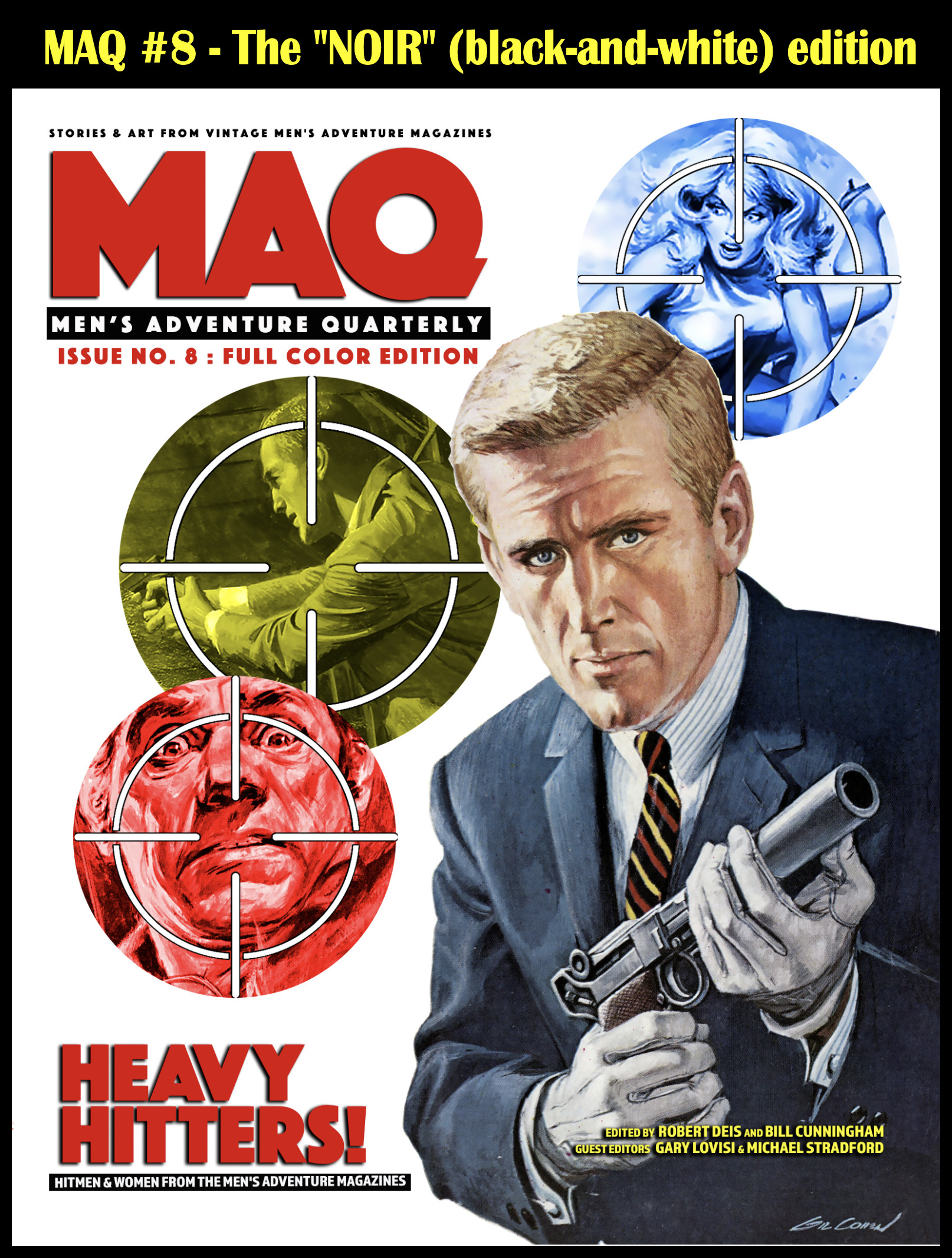 The MEN'S ADVENTURE QUARTERLY #8, Hit Men — "NOIR" Edition (black ...
