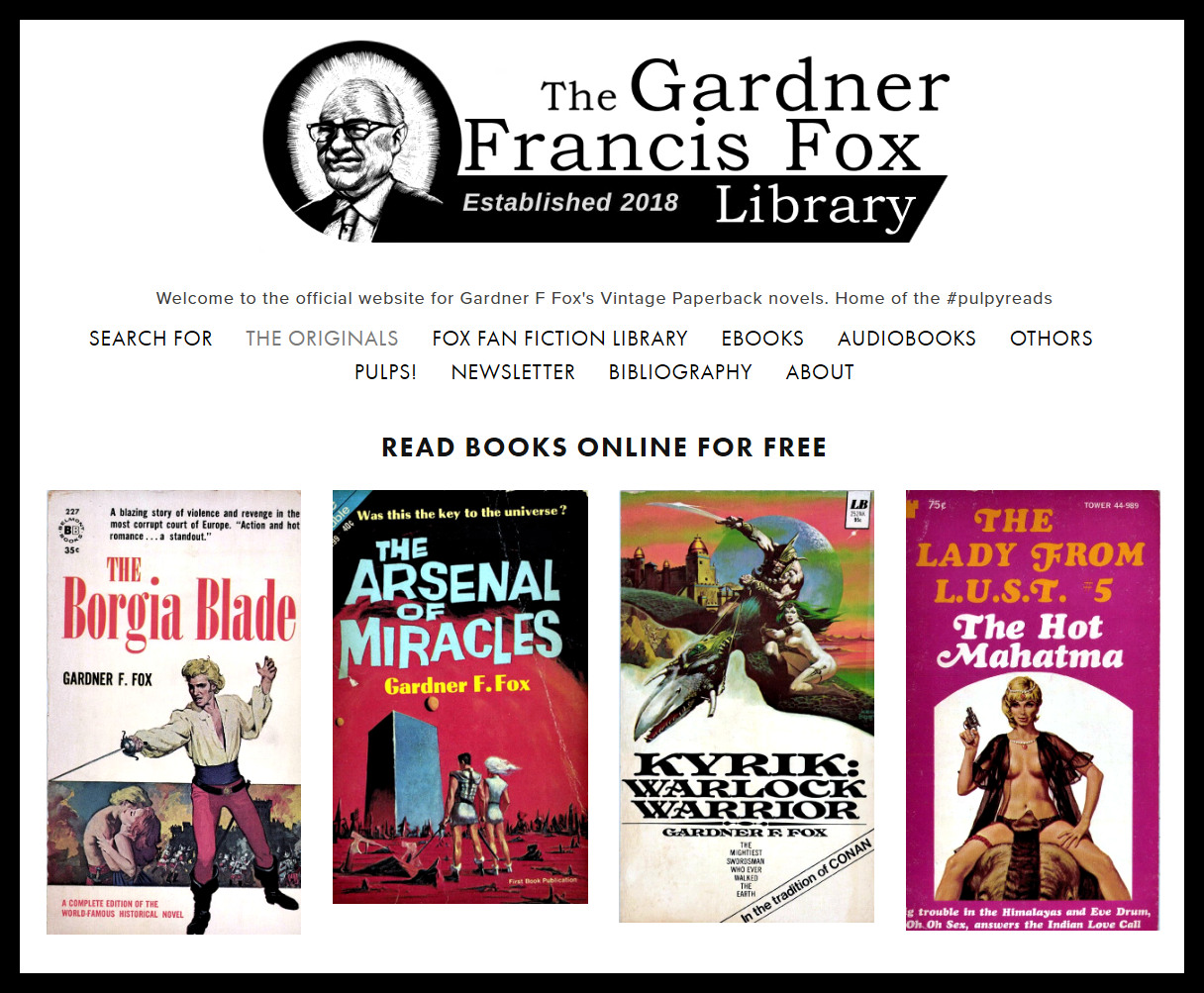 About “The Man Who Couldn't Die” & writer Gardner F. Fox: A Guest Post ...