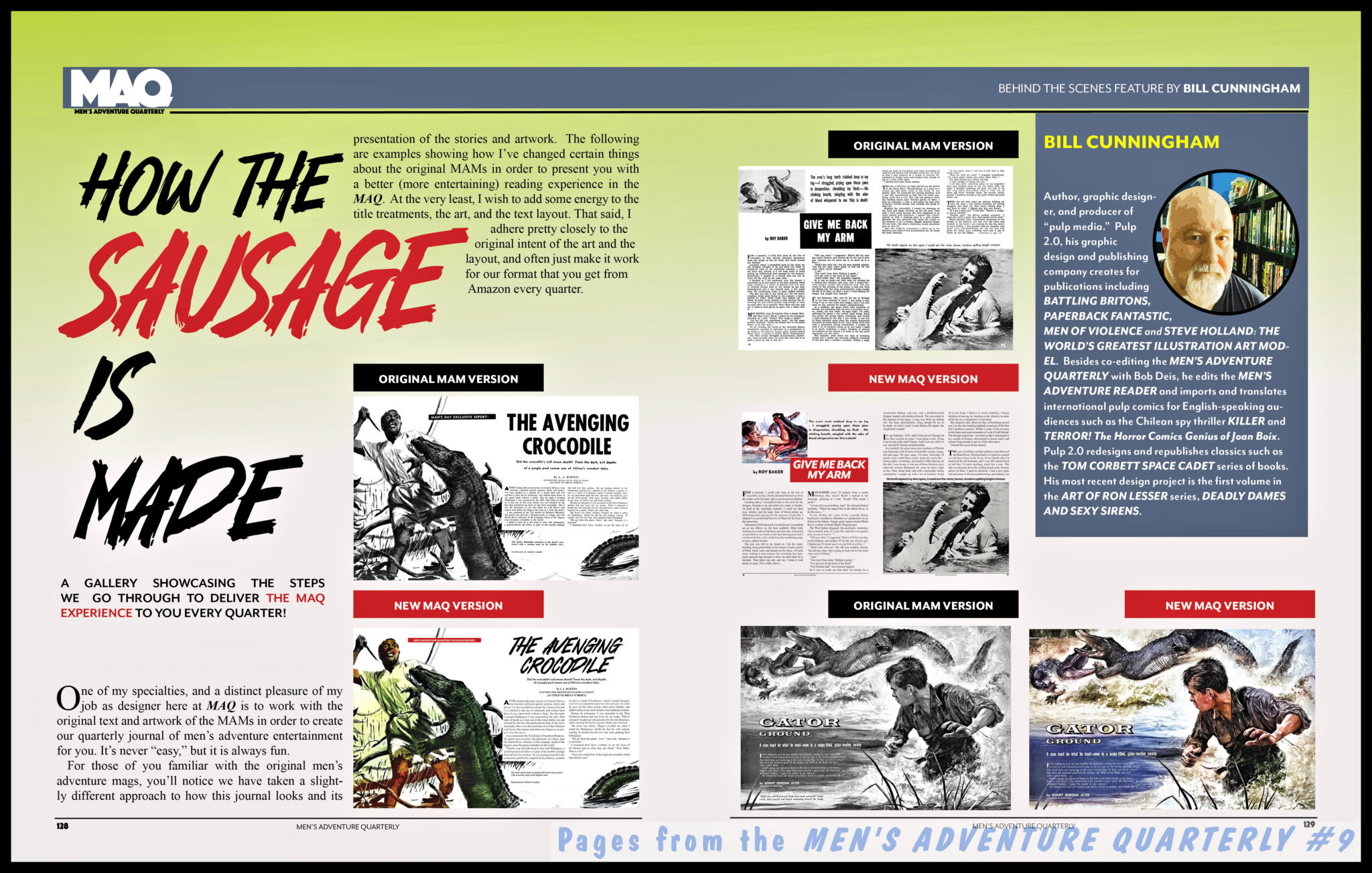 The MEN’S ADVENTURE QUARTERLY #9, the “Croc Attack” issue - The Men's ...