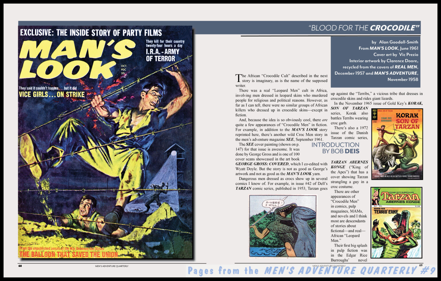 The MEN’S ADVENTURE QUARTERLY #9—the “Croc Attack” issue, Preview ...