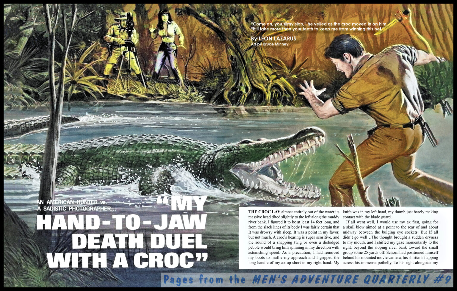 The MEN’S ADVENTURE QUARTERLY #9—the “Croc Attack” issue, Preview ...