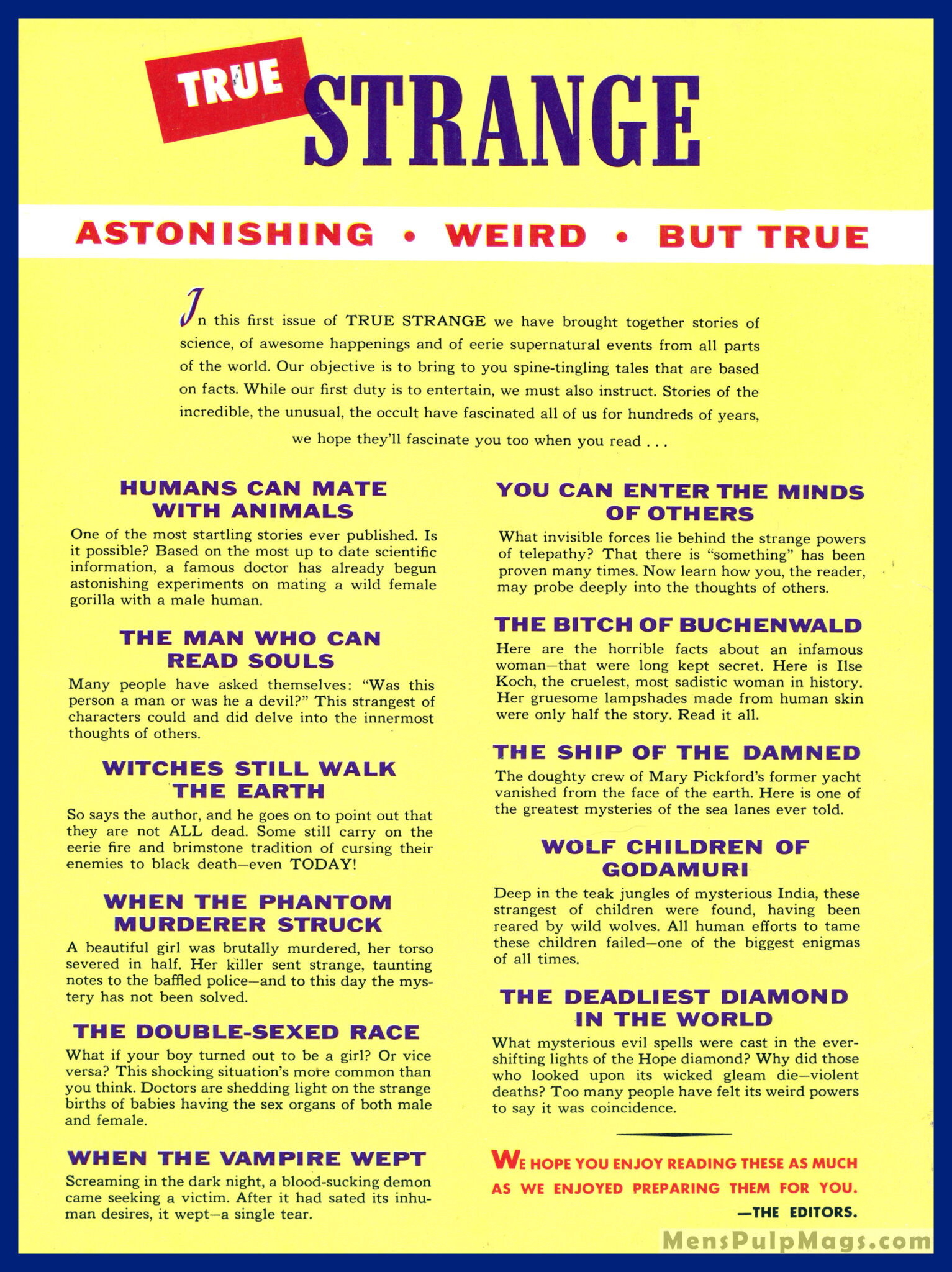 A TRUE STRANGE cover gallery—featuring artwork by Thomas Beecham - The ...