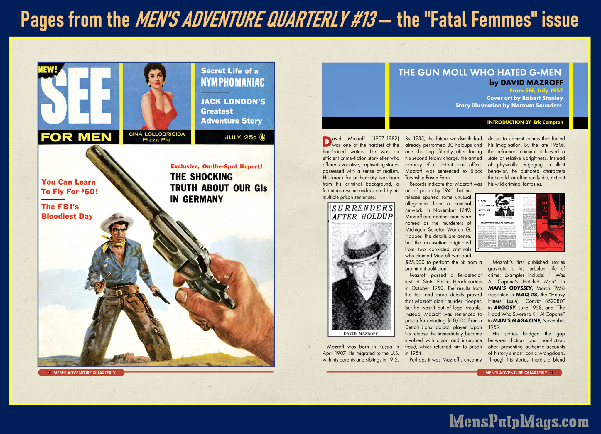 MEN’S ADVENTURE QUARTERLY #13, the “Fatal Femmes” issue - The Men's ...