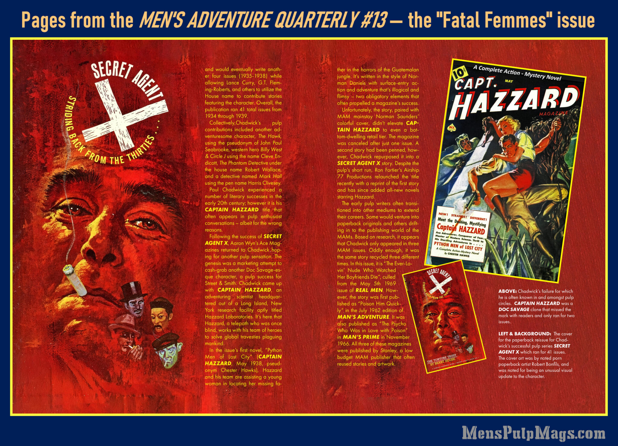 MEN’S ADVENTURE QUARTERLY #13, the “Fatal Femmes” issue - The Men's ...
