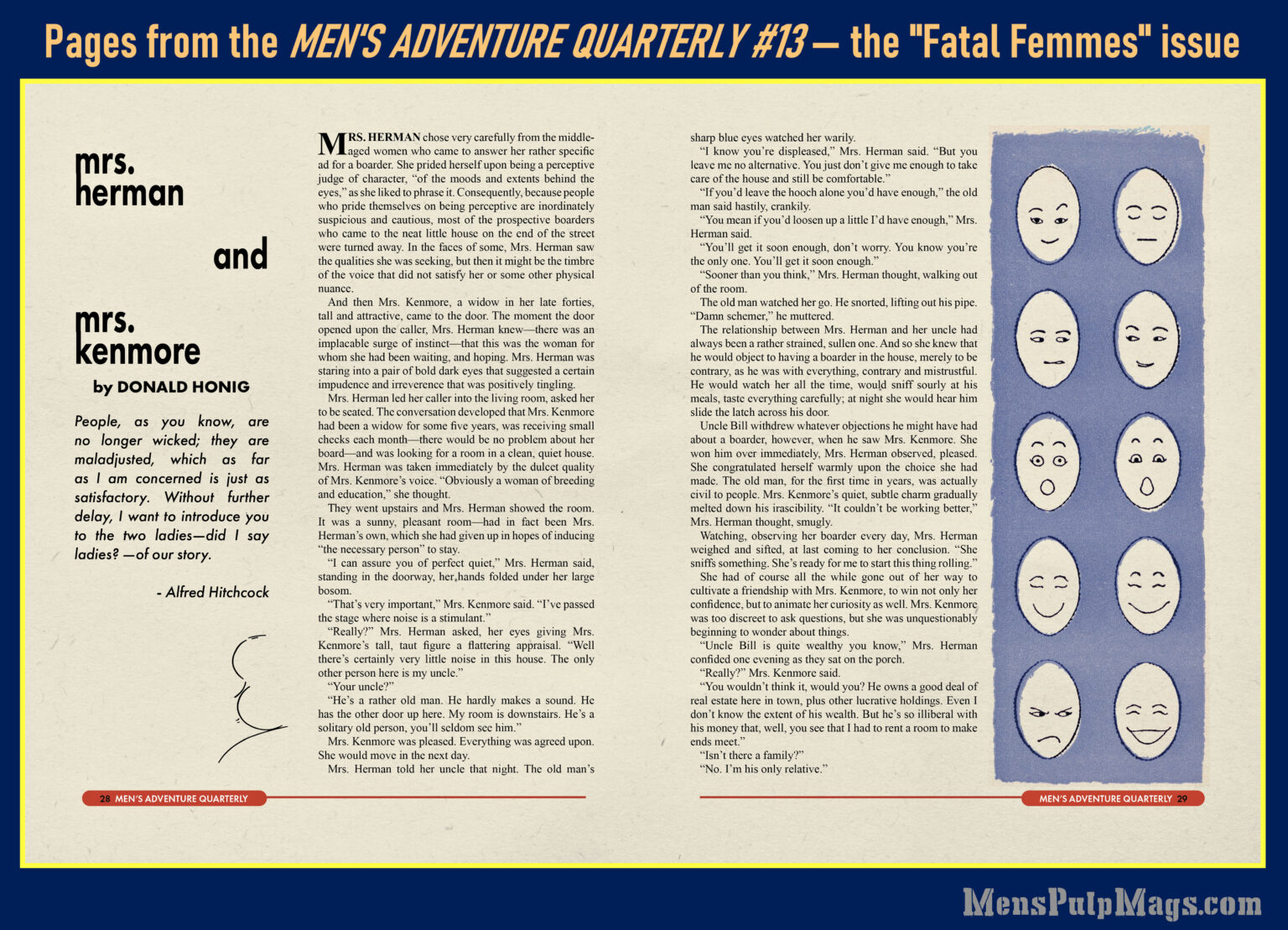MEN’S ADVENTURE QUARTERLY #13, the “Fatal Femmes” issue - The Men's ...