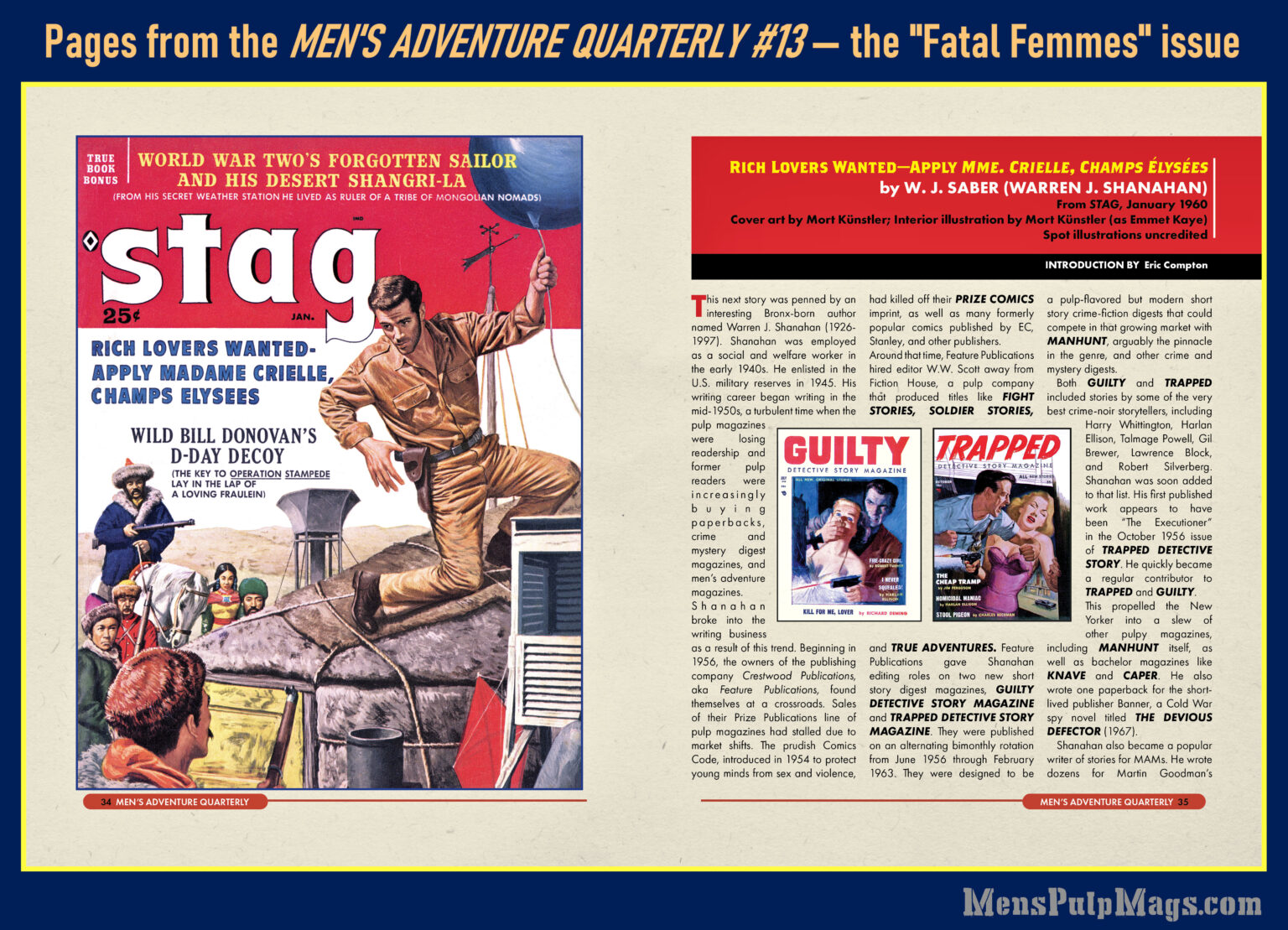 MEN’S ADVENTURE QUARTERLY #13, the “Fatal Femmes” issue - The Men's ...